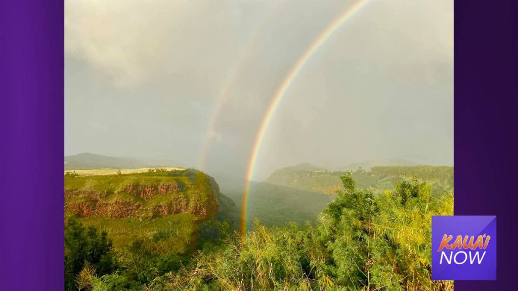 Viewer Photo: Double Rainbow Arches Over Hanapepe Lookout : Kauai Now