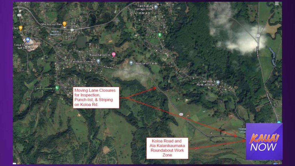 Sections of Kōloa, Maluhia Roads Slated for Road Work : Kauai Now