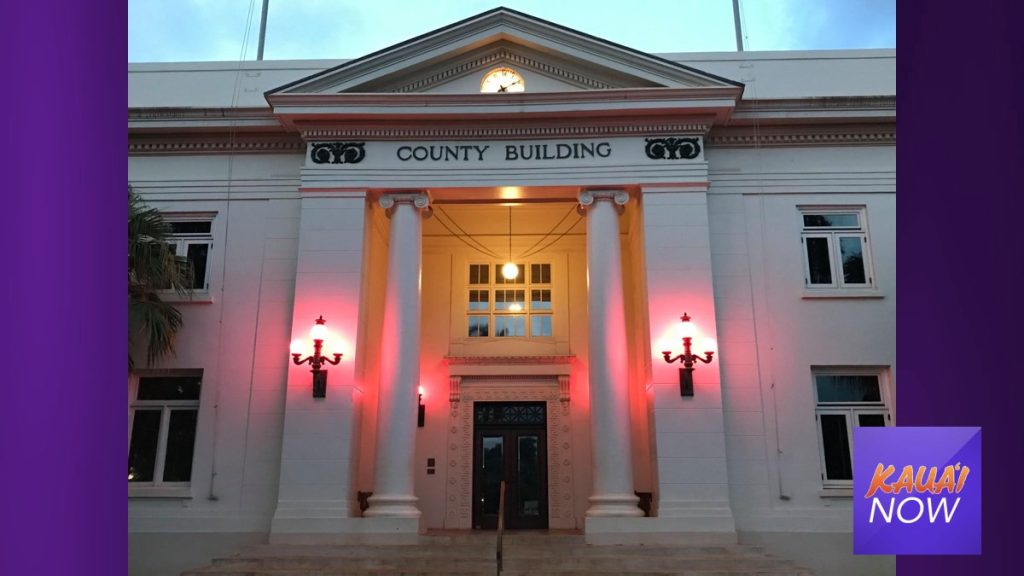 County building illuminates with pink lights for Breast Cancer ...