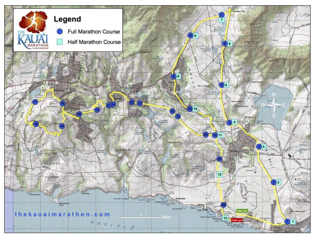 marathon-map : Kauai Now