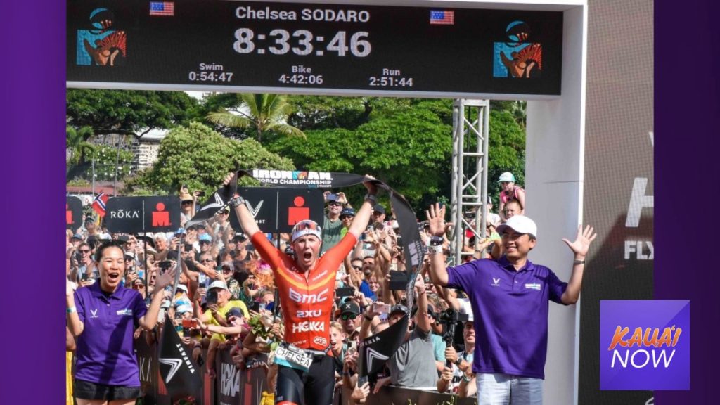 American Chelsea Sodaro shocks stellar field to win Ironman World Championship in Kona : Kauai Now