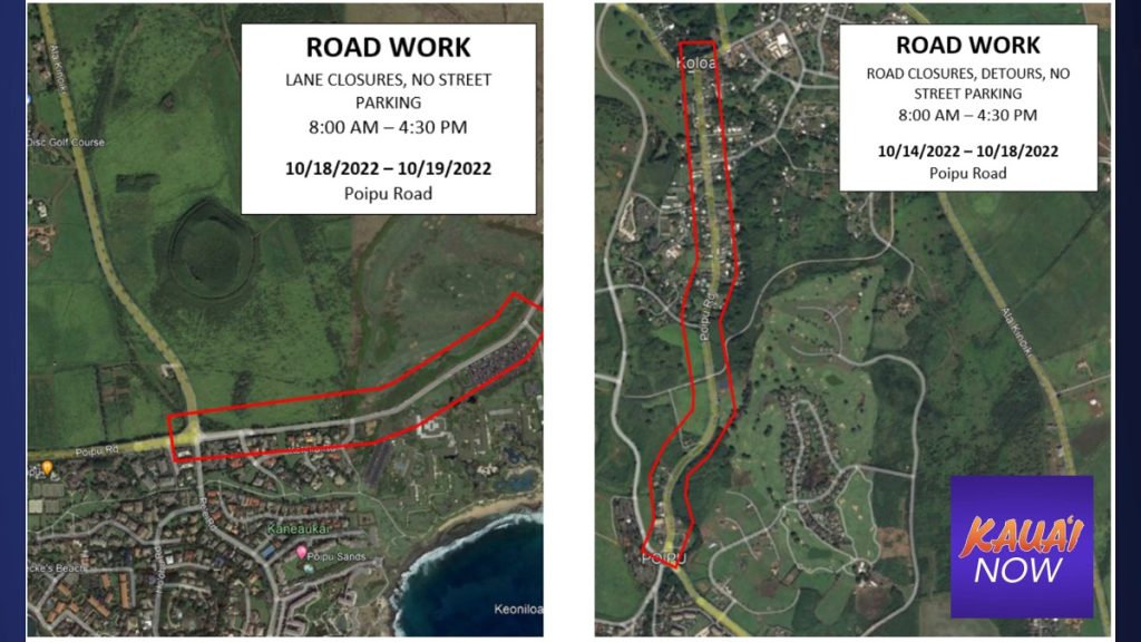 Resurfacing work scheduled on Poʻipū Road : Kauai Now