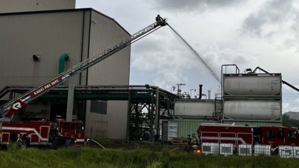 Industrial structure fire Friday at Knudson Gap causes estimated $500K ...