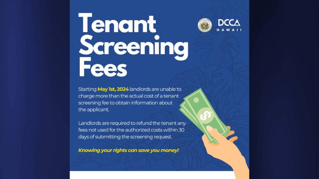 State implements tenant screening fee regulations for Hawai‘i residents ...
