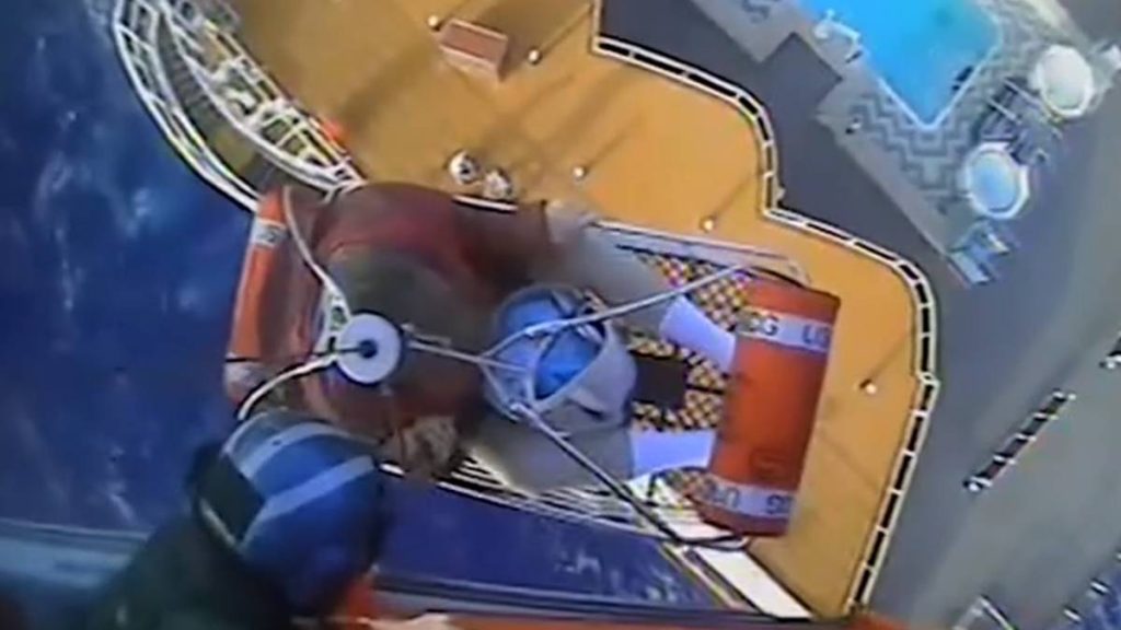 Watch: Man medevaced from cruise ship 57 miles south of Honolulu after ...